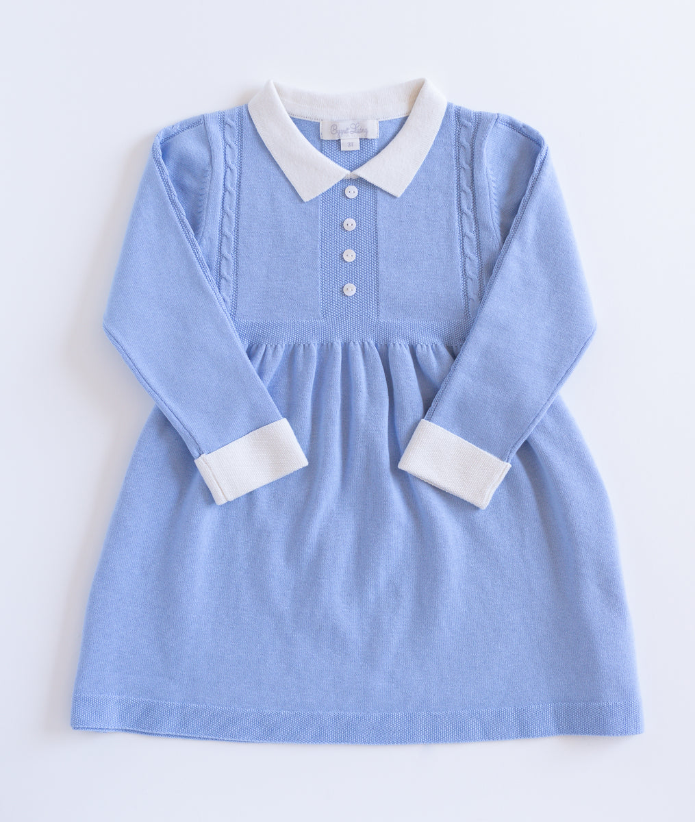 Buy Frances Dress DUSTY BLUE for Little Girls | Cygnet Living